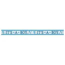 Amscan 120188 - Folienbanner - Babyparty It's a Boy (blau, 762cm)