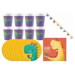 Procos Dinosaurier - Kindergeburtstags-Set (37-teilig)