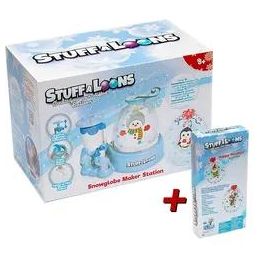 BOTI 37367 - STUFFALOONS - Schneekugel Ballon Station + Happy Holiday Refill Pack