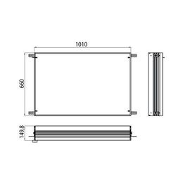 Emco Prestige Einbaurahmen f&uuml;r Lichtspiegelschrank, 989700021,