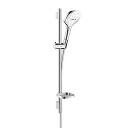 Hansgrohe Raindance Select E Brausegarnitur mit Stange und Ablage, 3 Strahlarten, 26622400,
