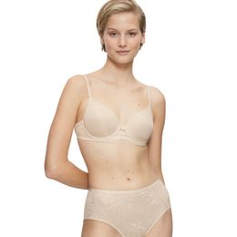 B&uuml;gel-BH Triumph "Amourette Charm WHP01", Damen, Gr. 80, Cup C, beige (creamy dream), Microtouch, Obermaterial: 58% Polyamid, 25% Polyester, 17% Elasthan, unifarben, BHs B&uuml;gel-BH, mit Stretch-Spitze und nahtlos vorgeformten Cups