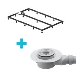 Duravit DuroCast Duschwannentr&auml;ger-Set, 791111000000000+791243000000000,