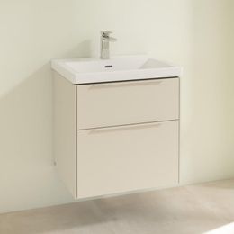 Villeroy & Boch Villeroy & Boch Subway 3.0 Schrank mit Waschtisch, 2 Ausz&uuml;ge, 4A7060R1+C57802VN,