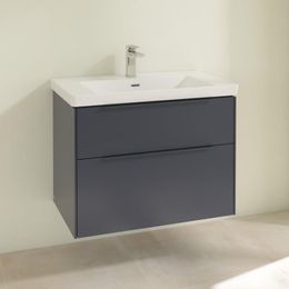 Villeroy & Boch Villeroy & Boch Subway 3.0 Schrank mit Waschtisch, 2 Ausz&uuml;ge, 4A708001+C57402VQ,