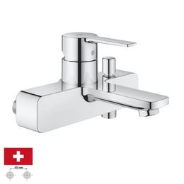 Grohe Lineare Aufputz-Wannenarmatur, Einhebelmischer, 23820001,