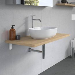 Duravit Plinero Konsolenplatte mit Luv Waschtisch, 0379502600+PL8203030300000+2#BN000001,