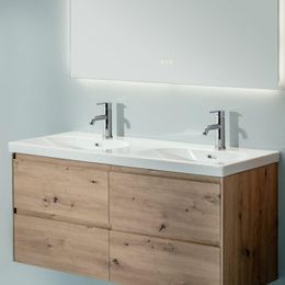 Laufen LANI Schrank mit LUA Doppelwaschtisch, 4 Ausz&uuml;ge, H8140810001041+H4035741122671,