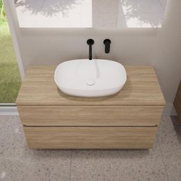 evineo ineo5 evo Unterschrank B: 120 cm mit 2 Ausz&uuml;gen, ineo3 Waschtisch B: 60 cm wei&szlig; matt,, BE0959OA+BE0965OA+BE0929WM,