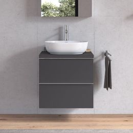 Duravit Plinero Schrank mit Luv Waschtisch, 2 Ausz&uuml;ge, 03795000001+PL8205049490000+PL8201049490000,