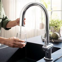 Hansgrohe Aqittura M91 K&uuml;chenarmatur, mit Filtersystem, ausziehbar, schwenkbar, 76803000,