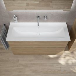 Duravit ME by Starck Waschtisch, evineo ineo5 evo Unterschrank B: 121 cm, 2 Ausz&uuml;ge, mit Griffmulde,, 2361123260+BE0716OA,
