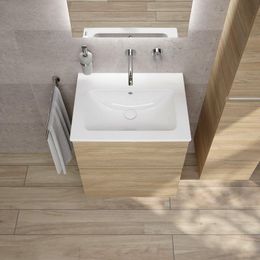 Duravit ME by Starck Waschtisch, evineo ineo5 evo Unterschrank B: 61 cm, 2 Ausz&uuml;ge, mit Griffmulde,, 23366300601+BE0719OA,