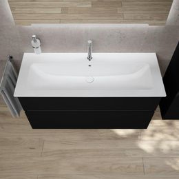 Duravit ME by Starck Waschtisch, evineo ineo5 evo Unterschrank B: 121 cm, 2 Ausz&uuml;ge, mit Griffmulde,, 2361123200+BE0716BM,