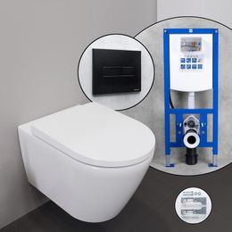 Duravit D-Neo Komplett-SET Wand-WC mit neeos Vorwandelement,, 45770900A1+16601BM#SET,
