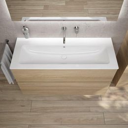 Duravit ME by Starck Waschtisch, evineo ineo5 evo Unterschrank B: 121 cm, 2 Ausz&uuml;ge, mit Griffmulde,, 23611200601+BE0716OA,