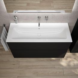 Duravit ME by Starck Waschtisch, evineo ineo5 evo Unterschrank B: 121 cm, 2 Ausz&uuml;ge, mit Griffmulde,, 2361120060+BE0716BM,