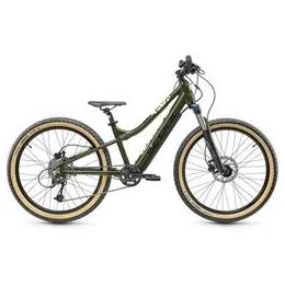 S'COOL S cool e-troX Race 24-9 Kids-eBike - olive/beige - 32cm | 24 Zoll