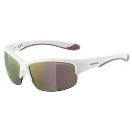 Alpina Flexxy Youth HR Fahrradbrille - white matt-purple