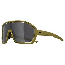 Alpina Bonfire Radsportbrille - olive matt - mirror bronce