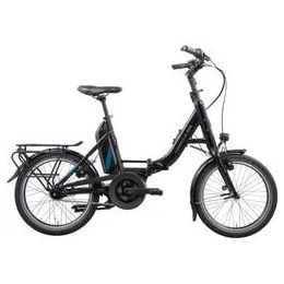 Hercules Rob Fold R7 400 Wh eBike Faltrad - schwarz glanz - 46cm | 20 Zoll