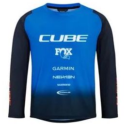 Cube Junior VERTEX Trikot Rookie X Actionteam langarm - black'n'blue - XXL