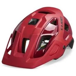 Cube Strover Mountainbike-Helm - rot - 49-55cm