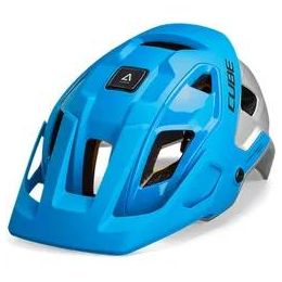 Cube Strover Mountainbike-Helm - blue'n'grey - 57-62cm