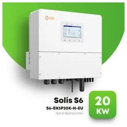 Solis S6-EH3P20K-H Hybridwechselrichter &ndash; 20 kW - Dreiphasig - Hochvolt