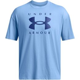 Under Armour Branded Funktionsshirt Herren - blau - Gr. L - Baumwolle/Polyester