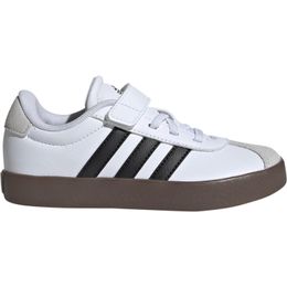 Adidas Vl Court 3.0 El C Sneaker Kinder - wei&szlig; - Gr. 34 - Synthetik