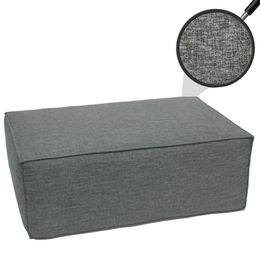 Ottomane/Zubeh&ouml;r f&uuml;r Sofa MCW-O54, Hocker Fu&szlig;ablage Recamiere Chaiselongue, Stoff/Textil 300g/m&sup2; 38x97x70cm ~ dunkelgrau