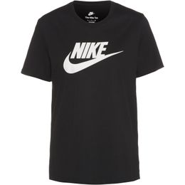 Nike Essential Icon Futura T-Shirt Damen - schwarz - Gr. S - Baumwolle/Polyester