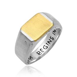 Haze & Glory Ringe - Ring Siegelring - Wisdom 925 Sterling Silber - Gr. 64 MM - in Silber - f&uuml;r Damen