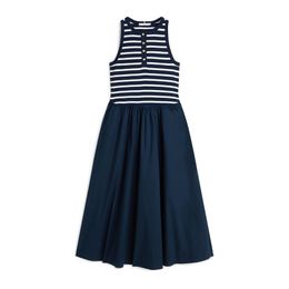 Tommy Hilfiger Kleid Damen Gr&ouml;&szlig;e 36 dunkelblau / wei&szlig; Winterkleid