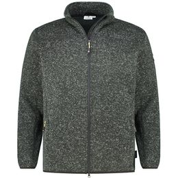 Gro&szlig;e Gr&ouml;&szlig;en Pfundskerl Strickfleecejacke Farbe anthrazit Gr&ouml;&szlig;e: 5XL