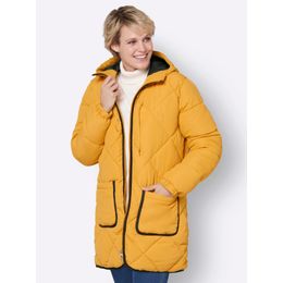WITT Damen Longjacke mit elastischen B&uuml;ndchen, ocker, Gr&ouml;&szlig;e 54