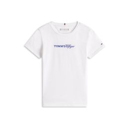 Tommy Hilfiger T-Shirt M&auml;dchen Gr&ouml;&szlig;e 110 blau / wei&szlig;