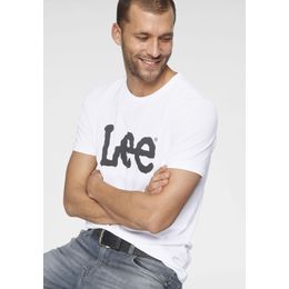 T-Shirt Lee "Wobbly LOGO TEE", Damen, Gr. M, wei&szlig;, Obermaterial: 100% Baumwolle, bedruckt, normal, Rundhals, Shirts T-Shirt