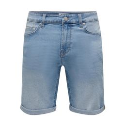 Only & Sons Only & Sons Shorts 'ONSPly' Herren Gr&ouml;&szlig;e 42 blue denim