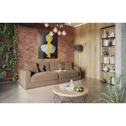 Big-Sofa Home Affaire "Innovid", braun (chocco), B:264cm H:87cm T:108cm, 100% Polyester, Sofas, Big-Sofa, Modernes Modul-Polsterprogramm