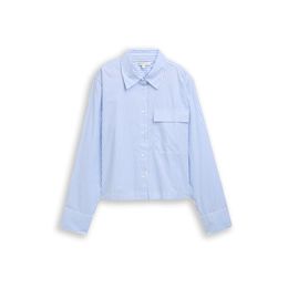 Tom Tailor Denim Bluse Damen Gr&ouml;&szlig;e M blau / wei&szlig;