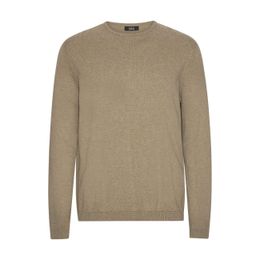 Rundhalspullover Clean Cut Copenhagen "Clean Cut Copenhagen Claude Crewneck Knit", Damen, Gr. L, schwarz beige melange, 100% Baumwolle, unifarben, normal, Rundhals, Pullover Rundhalspullover