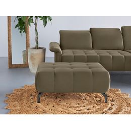 Polsterhocker Home Affaire "Fresh", gr&uuml;n (olive), B:102cm H:45cm T:68cm, 100% Polyester, Hocker, Polsterhocker, passend zum Ecksofa "Fresh", auch in Bezug Olympia EASY CLEAN