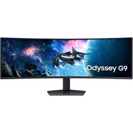 Samsung Curved-Gaming-Monitor "Odyssey G9 S49CG954EU", Energieeffizienz: G (A-G), schwarz, B:114,76cm H:36,35cm T:29,38cm, Monitore