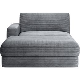 Recamiere Home Affaire "Innovid", grau, B:132cm H:87cm T:196cm, 100% Polyester, Sofas, Recamiere, Modernes Modul-Polsterprogramm