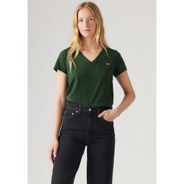 Levi's V-Shirt LEVI'S "Perfect Tee", Damen, Gr. S (36), mountain view, Jersey, Obermaterial: 100% Baumwolle, Basic, figurbetont h&uuml;ftlang, V-Ausschnitt, abgesteppte Kante, Shirts, mit kleinem Batwing- Logo