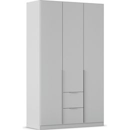 Dreht&uuml;renschrank OTTO HOME "Kleiderschrank Schrank Garderobe AGORDO mit Dekor- oder Hochglanzfront", grau (seidengrau), B:136cm H:229cm T:54cm, Holzwerkstoff, Schr&auml;nke, Dreht&uuml;renschrank, mit Au&szlig;enschubk&auml;sten, in 7 Breiten und 2 H&ouml;hen MADE IN GERMANY, Topseller