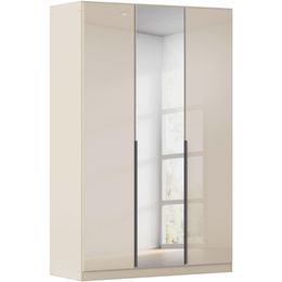 Dreht&uuml;renschrank OTTO HOME "Kleiderschrank Kleiderschr&auml;nke Schrank Garderobe AGORDO mit Glasfront", beige (beige, glas beige (champagner)), B:136cm H:229cm T:54cm, Holzwerkstoff, Schr&auml;nke, Dreht&uuml;renschrank, durchdachte Innenausstattung, in 7 Breiten und 2 H&ouml;hen MADE IN GERMANY