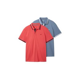 Tom Tailor Poloshirt Herren Gr&ouml;&szlig;e XL marine / opal / melone / wei&szlig;